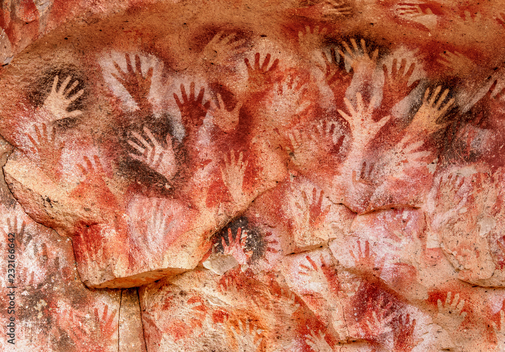 Cueva de las Manos, UNESCO World Heritage Site, Rio Pinturas Canyon ...