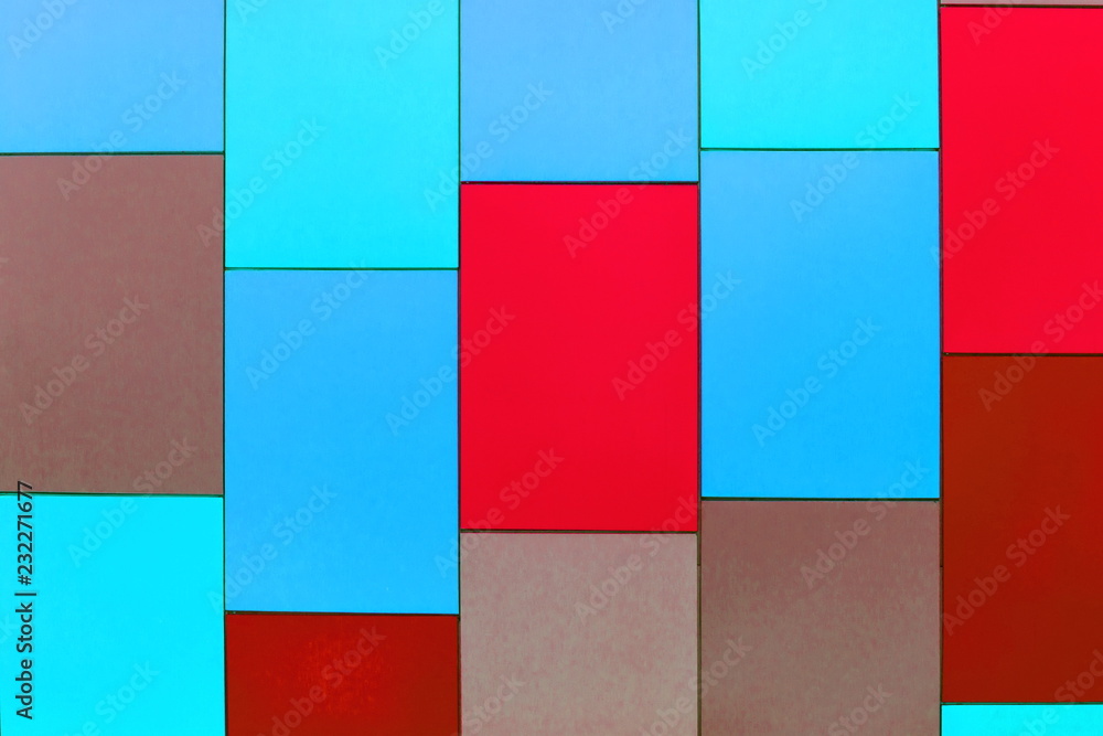 Wall from multi-colored panels background. Stock Photo | Adobe Stock