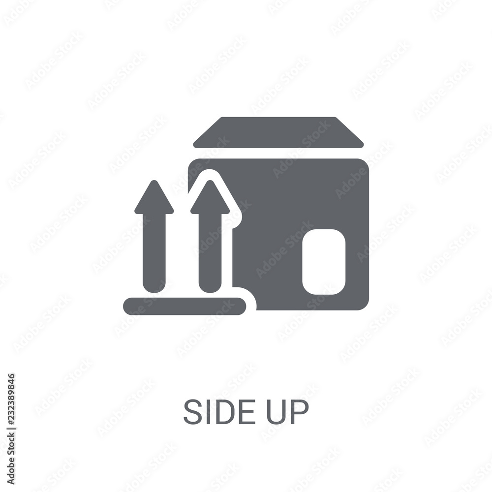 Side up icon. Trendy Side up logo concept on white background from ...