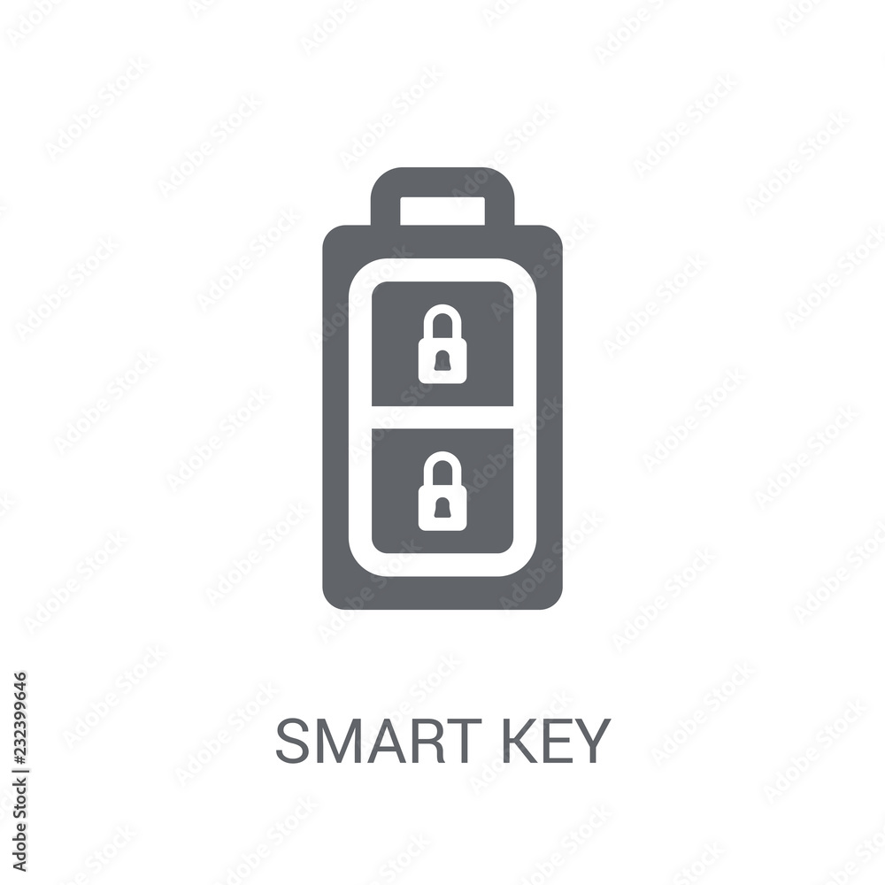 Smart key icon. Trendy Smart key logo concept on white background from ...