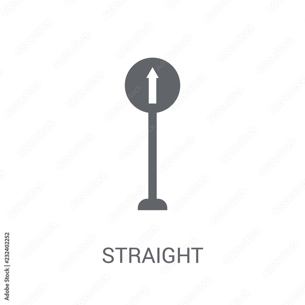 straight prohibitor no entry sign icon. Trendy straight prohibitor no ...