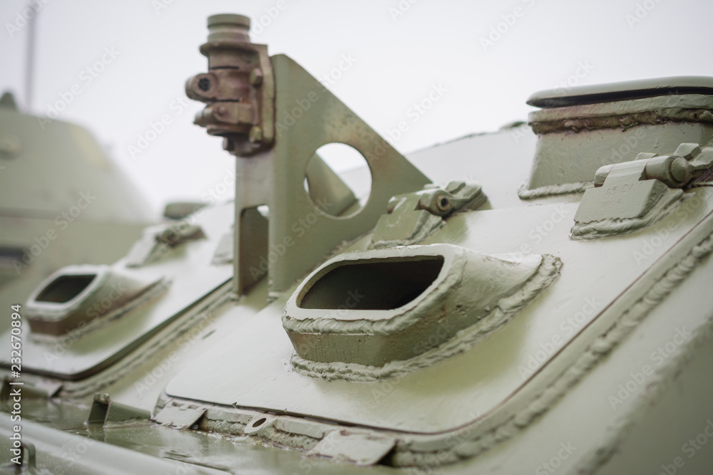 Soviet Eight-wheeled Armoured Personnel Carrier BTR , war machine Stock ...