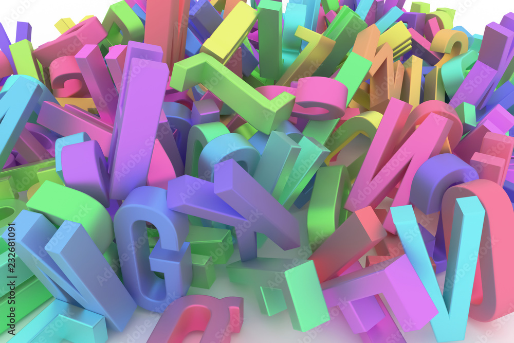 Alphabet, letter of ABC. Good for web page, wallpaper, graphic design ...