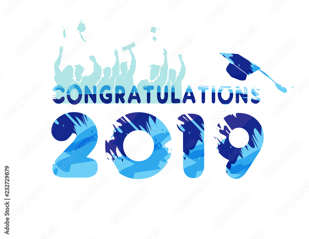 Congratulations for 2019 graduation. Stock Vector | Adobe Stock