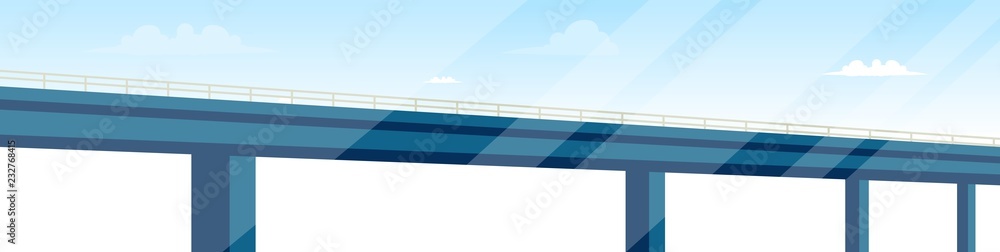 Vector drawing image road bridge architecture Stock Vector | Adobe Stock