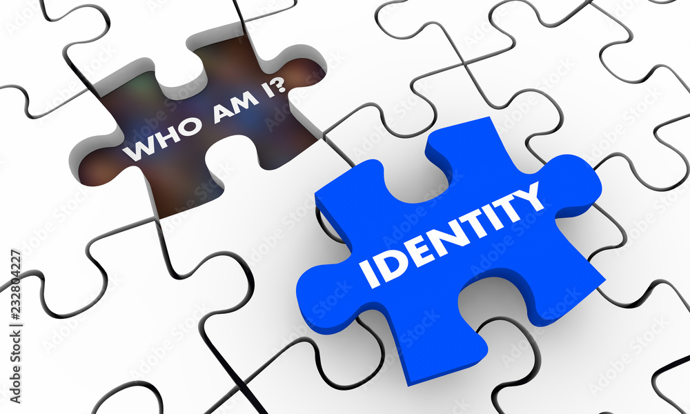 Identity Who Am I Puzzle Pieces 3d Illustration Stock Illustration ...