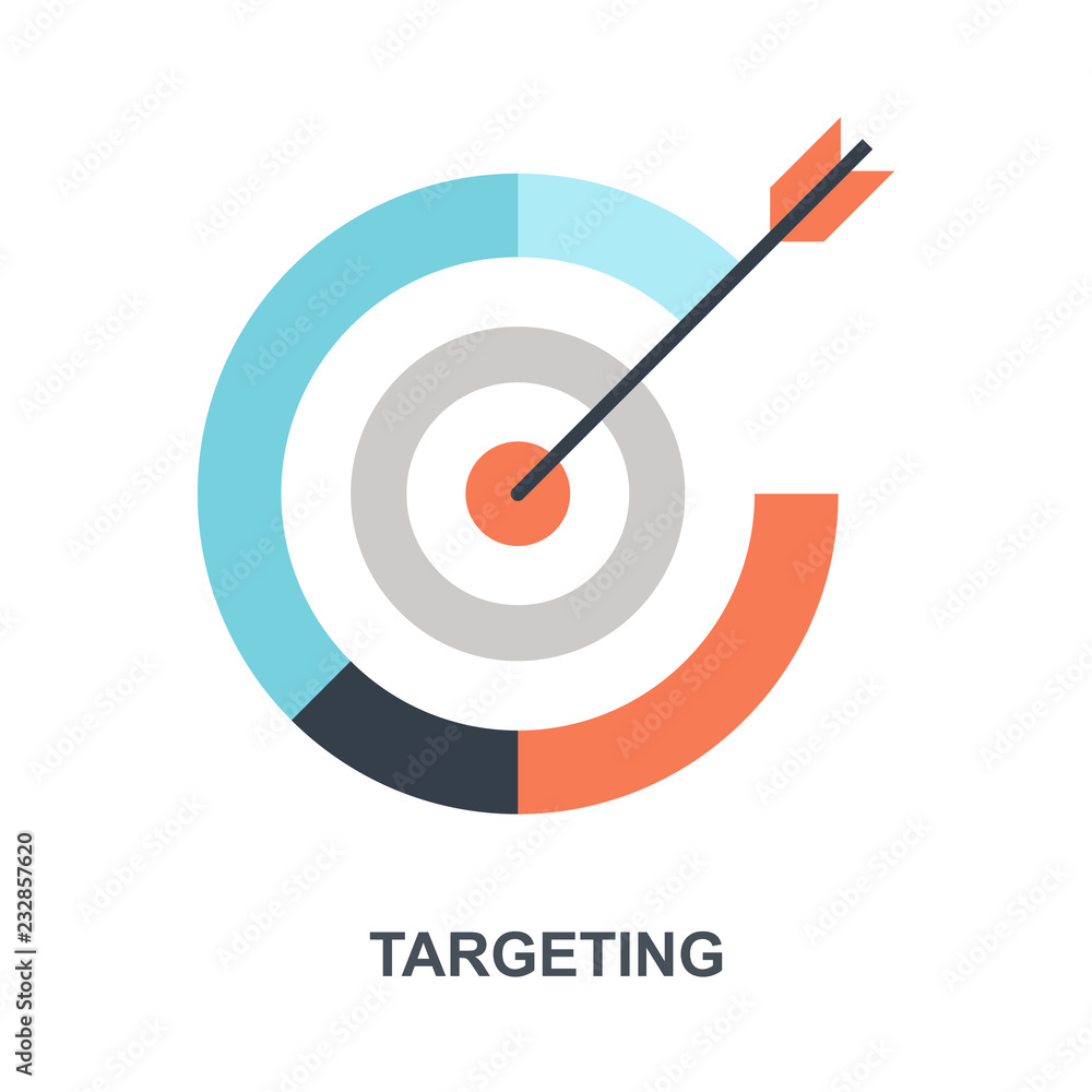 Targeting icon concept Stock Vector | Adobe Stock