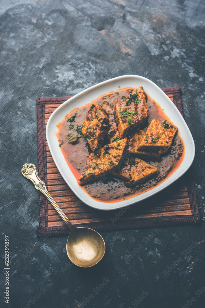 Patodi Rassa Bhaji or patwadi Sabji, a popular Maharashtrian spicy ...