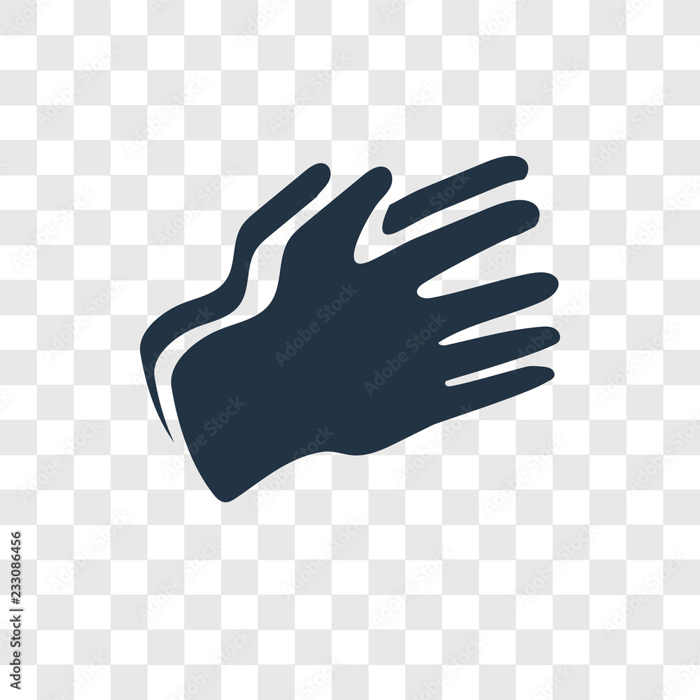 Clap Hands vector icon isolated on transparent background, Clap Hands ...
