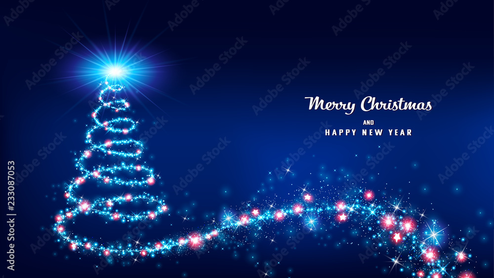 abstract of blue stardust start at bottom to top by rolling in to apex ...