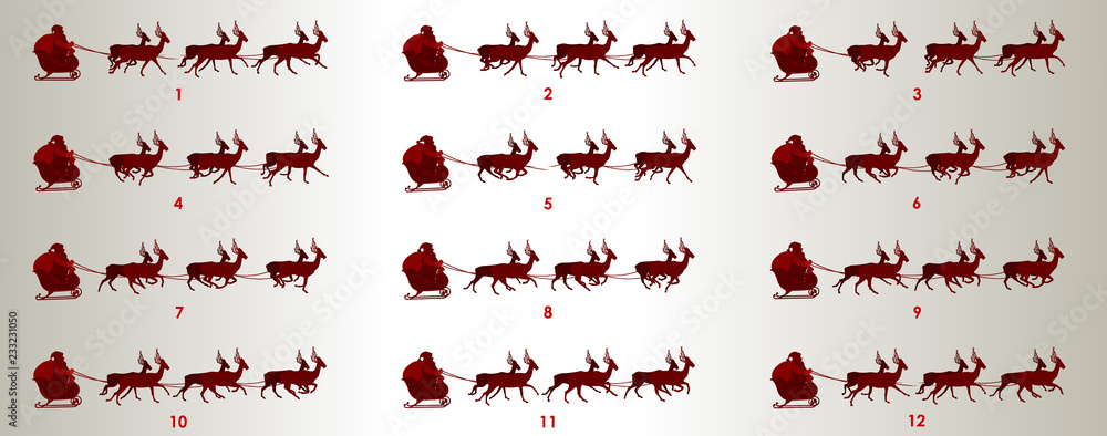 animation sprite sheet, Can be used for GIF animation 素材庫向量圖 | Adobe Stock