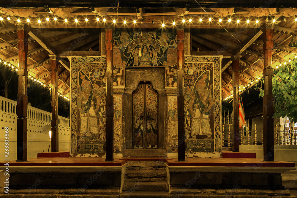 Sri Dalada Maligawa in Kandy, Sri Lanka. Sacred Tooth Relic Temple is a ...