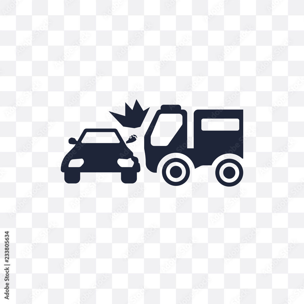 Side crash transparent icon. Side crash symbol design from Insurance ...