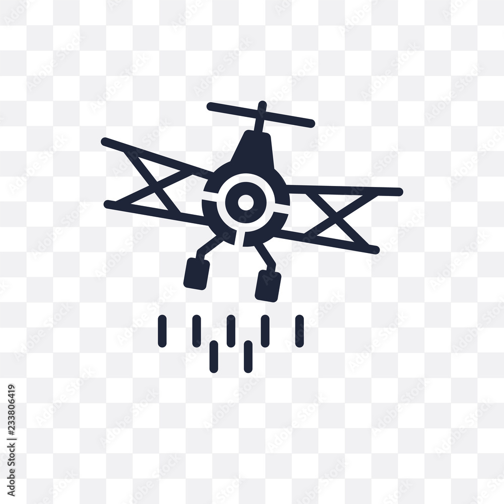 crop duster transparent icon. crop duster symbol design from ...