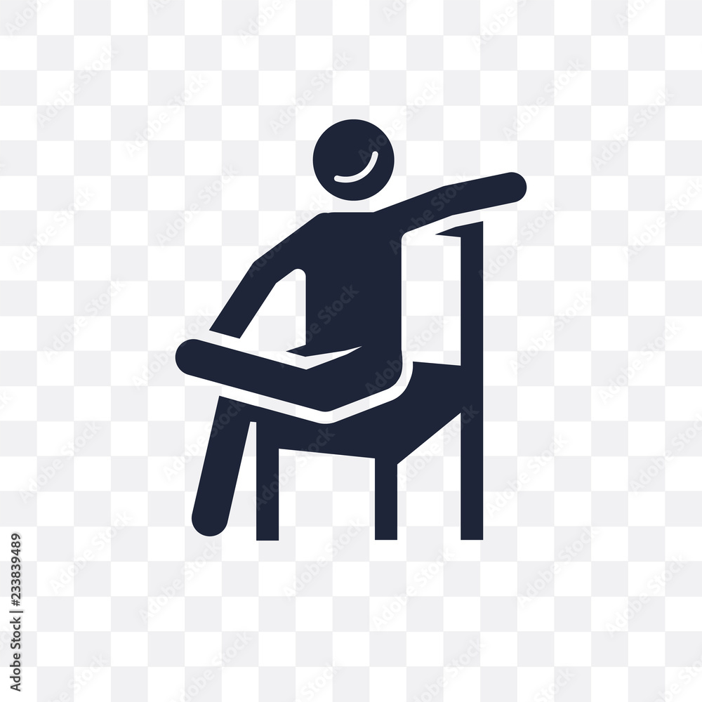 relaxed human transparent icon. relaxed human symbol design from ...