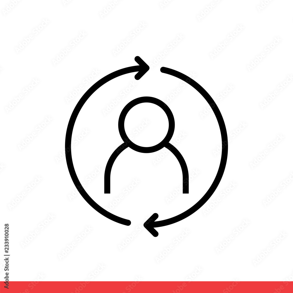 Returning customer icon symbol, vector illustration Stock Vector ...