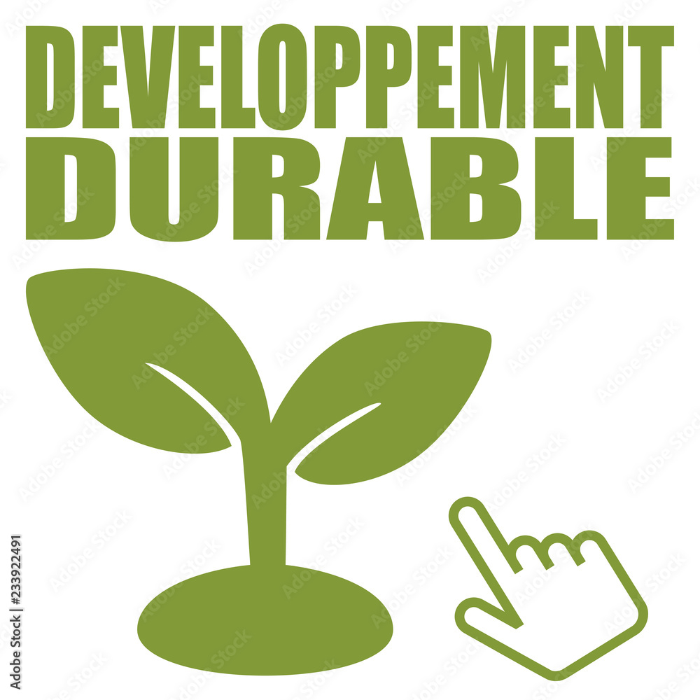 Logo développement durable. Stock Vector | Adobe Stock