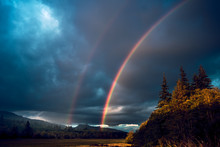 Rainbow And Rain Free Stock Photo - Public Domain Pictures