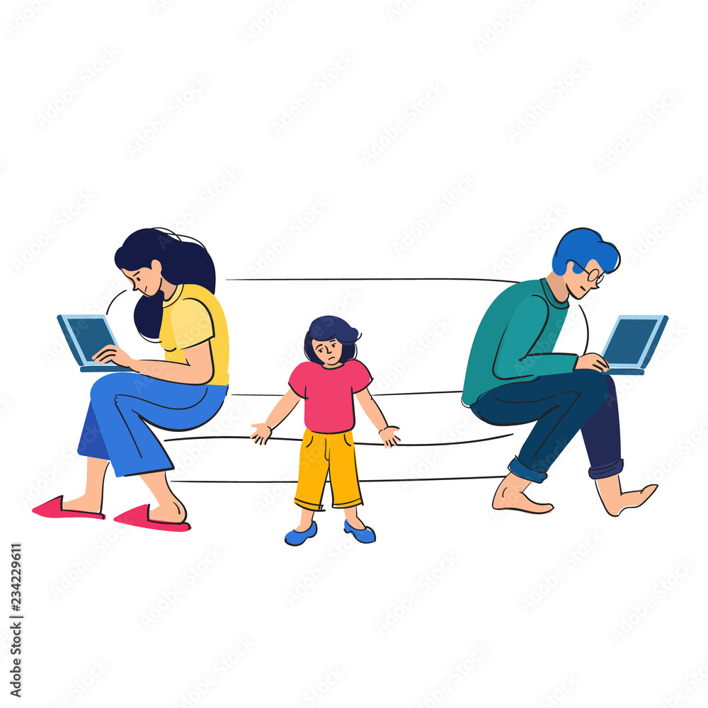 Busy Parents Clipart