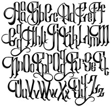 Gothic Alphabet Free Stock Photo - Public Domain Pictures