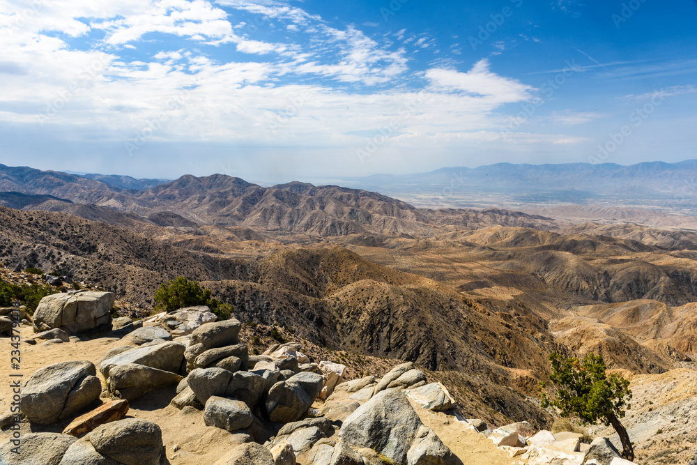 Keys View is an overlook over the Coachella Valley of California, at ...