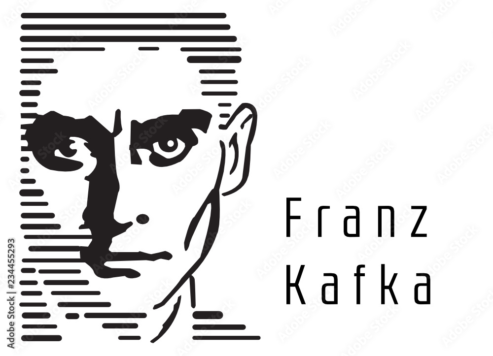 franz kafka vector portrait Stock Vector | Adobe Stock