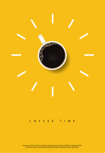 Coffee Clock Poster Free Stock Photo - Public Domain Pictures