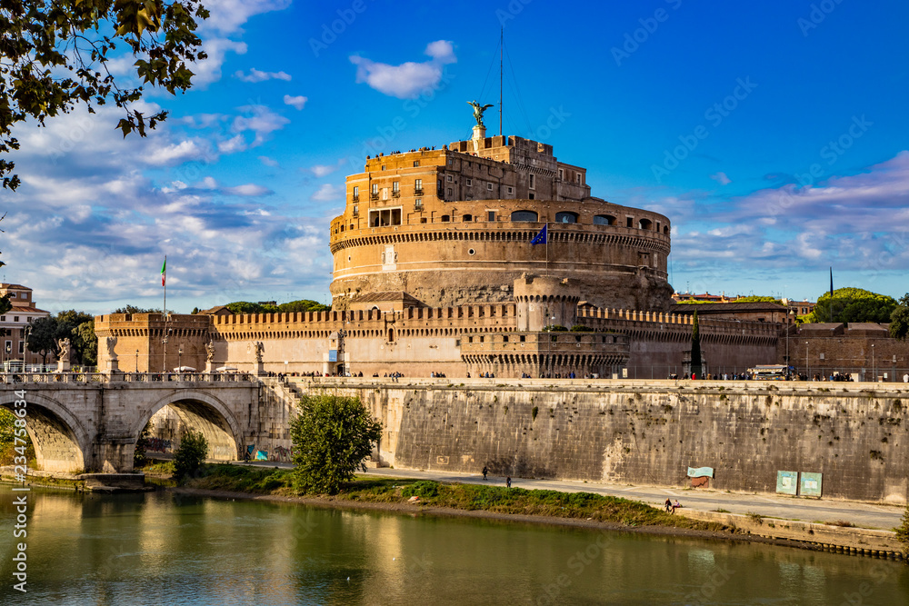 The Mausoleum of Roman Emperor Hadrian, usually known as Castel Sant ...