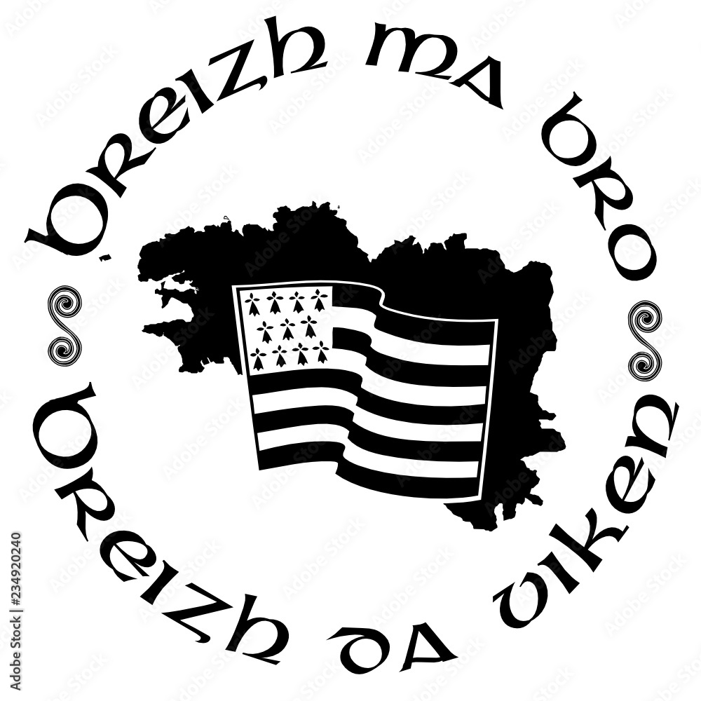 logo Drapeau de la Bretagne Stock Vector | Adobe Stock