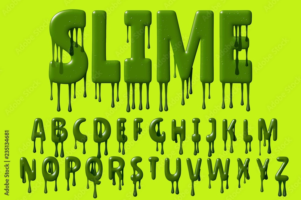 Dripping Slime Font