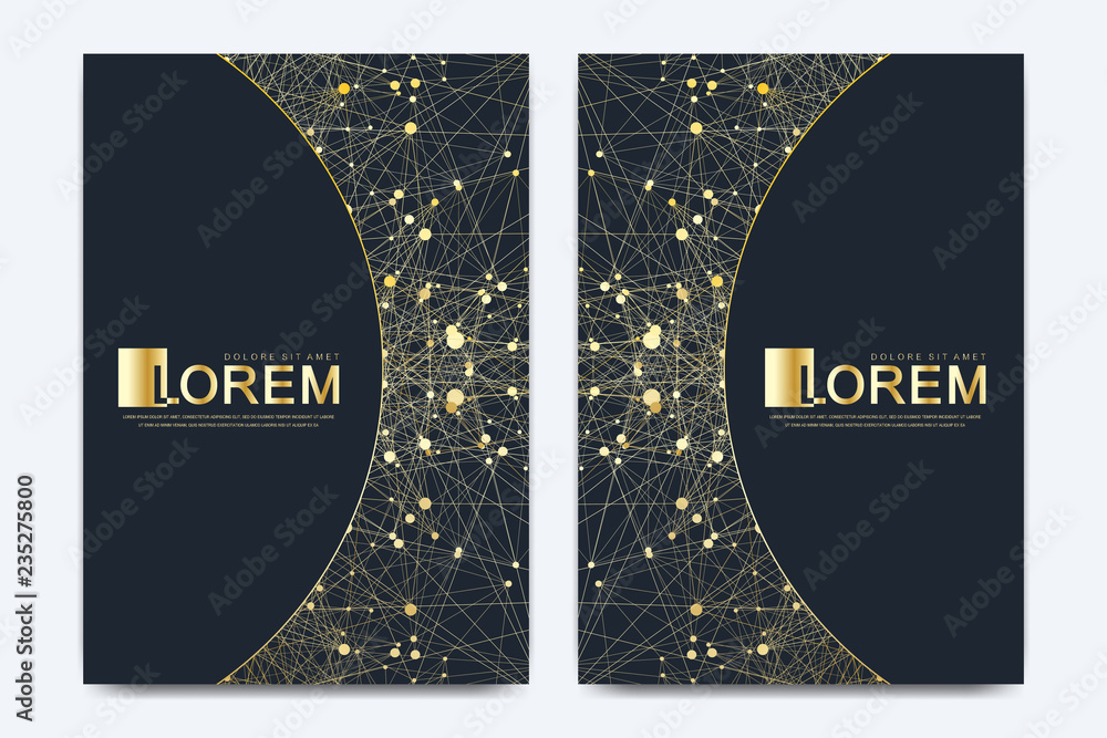 Modern vector template for brochure Leaflet flyer advert cover catalog ...