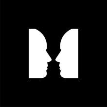 3D Logo With Two Opposite Head Free Stock Photo - Public Domain Pictures