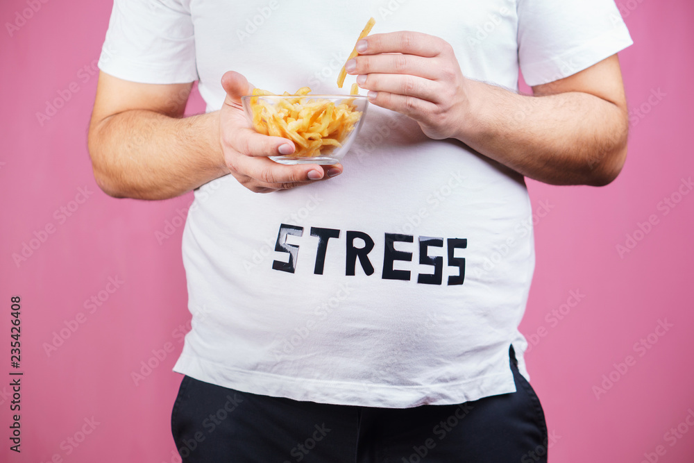 stress, eating problems, compulsive overeating, fat food, weight gain ...