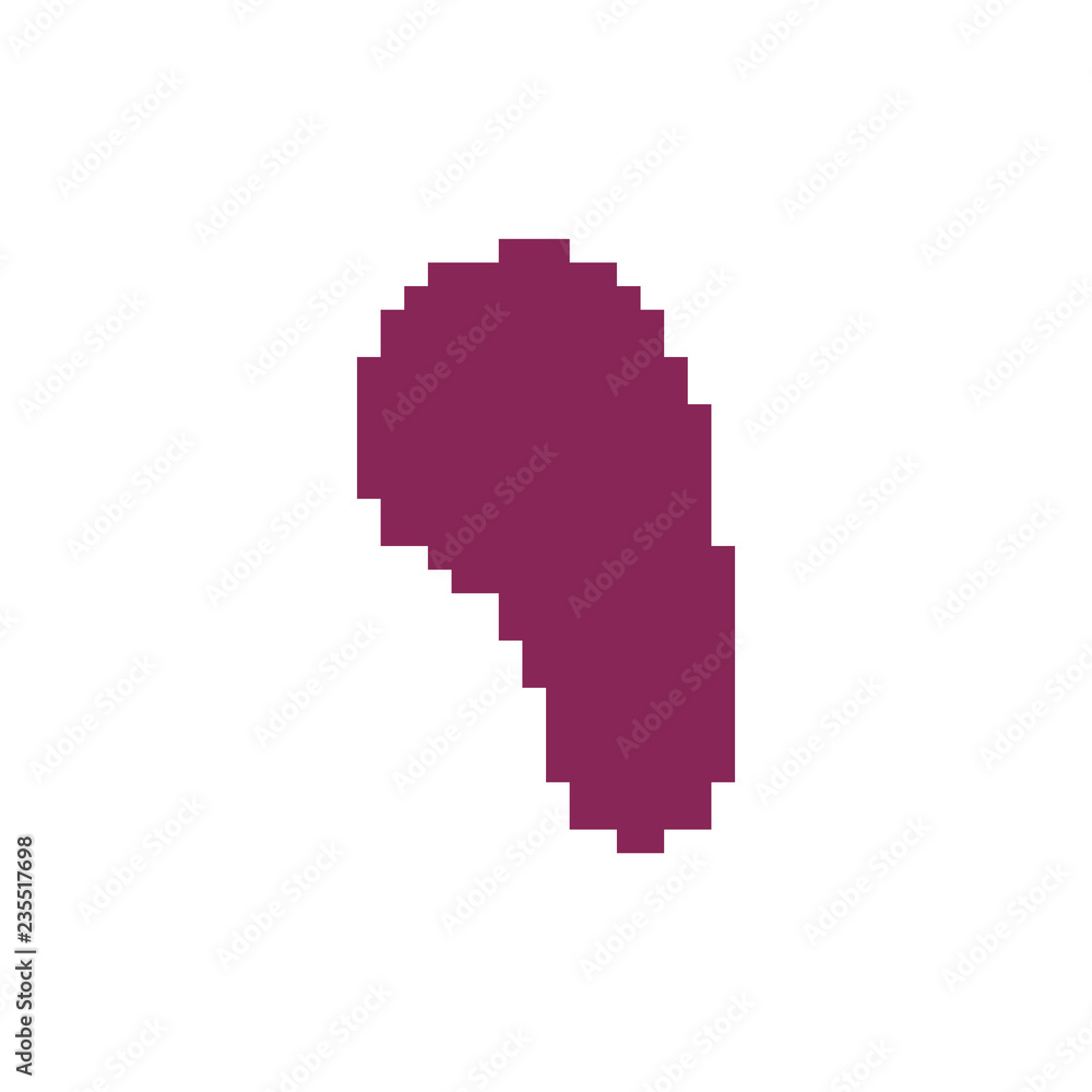Spleen pixel art. Human internal organs 8 bit. Pixelate anatomy 16bit ...