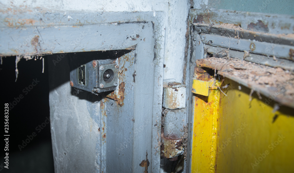 Russian bunker during the Soviet Union and the Cold War between the ...