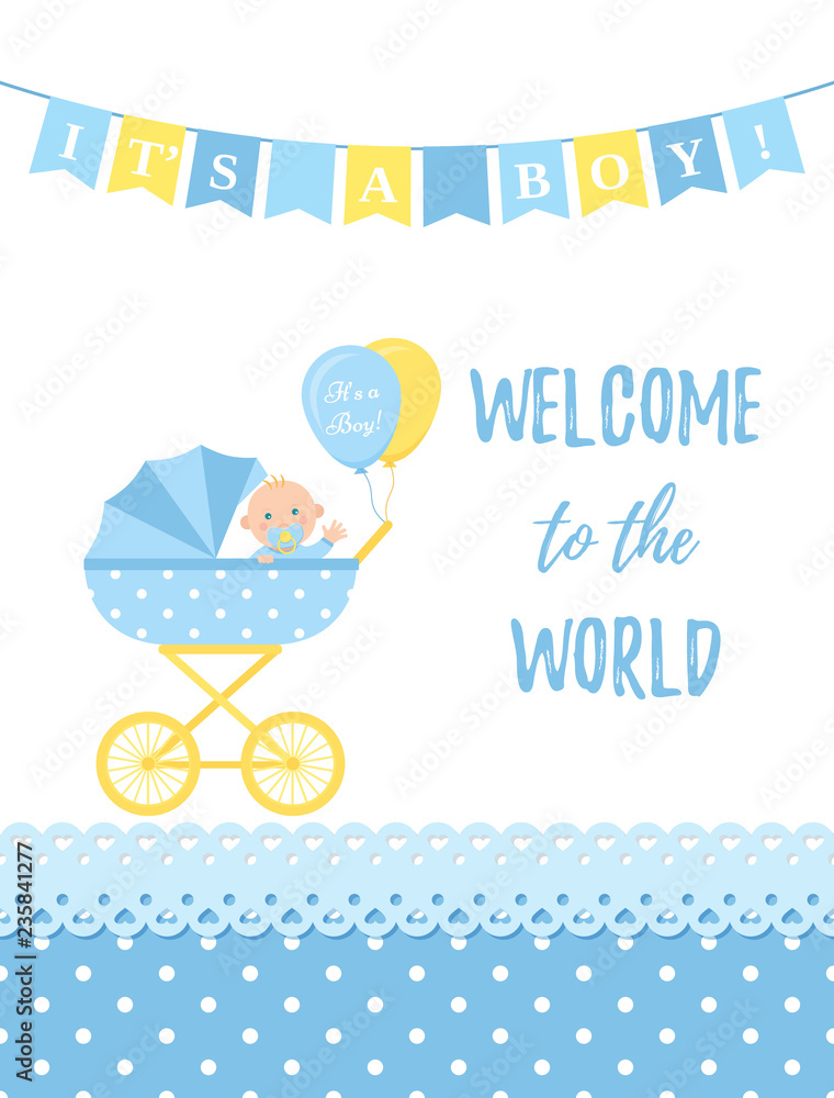 Welcome Baby Boy Templates Free Free New Baby Card Templates, Editable