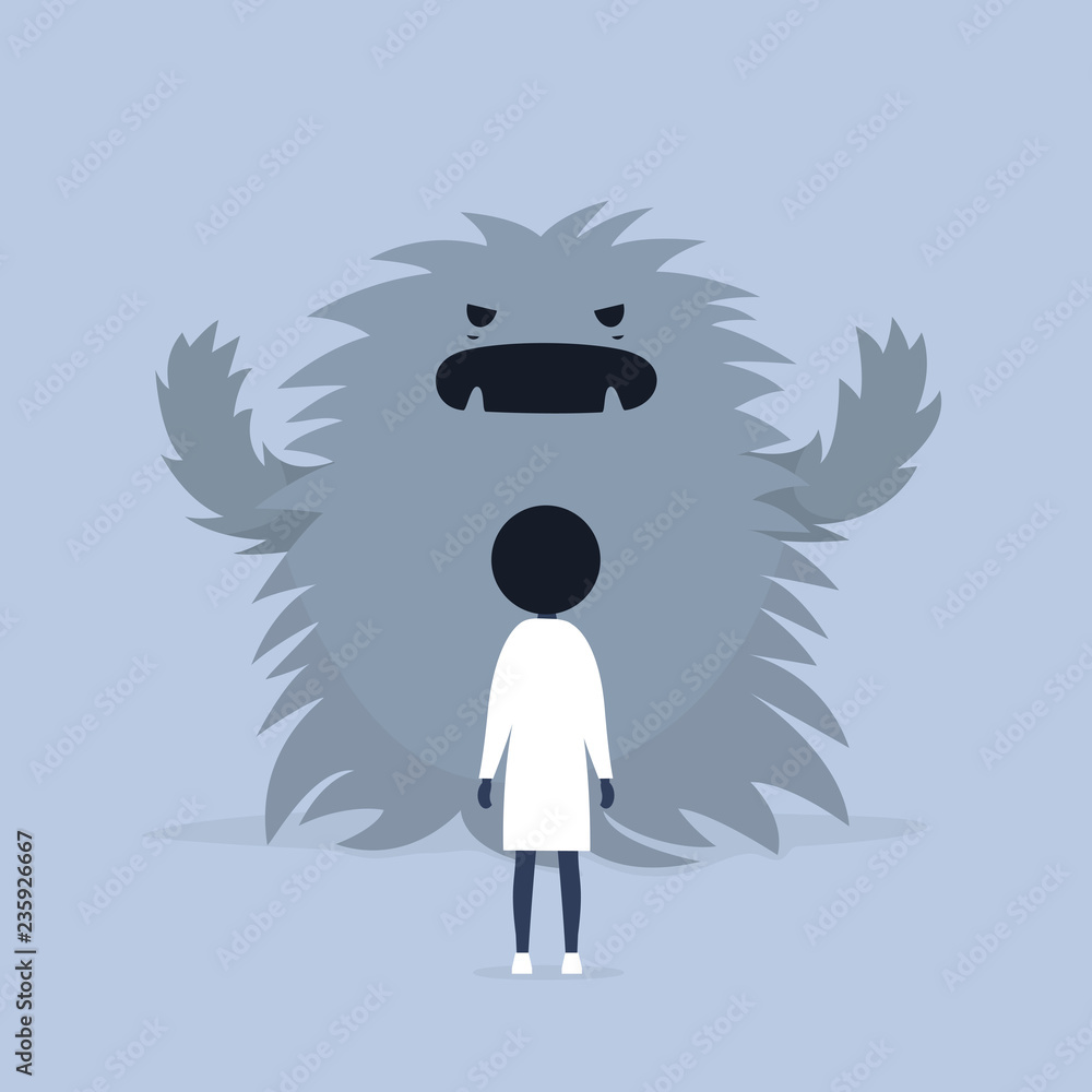 Panic attack. Face the fear. Psychological issues. Phobia, Dealing with ...