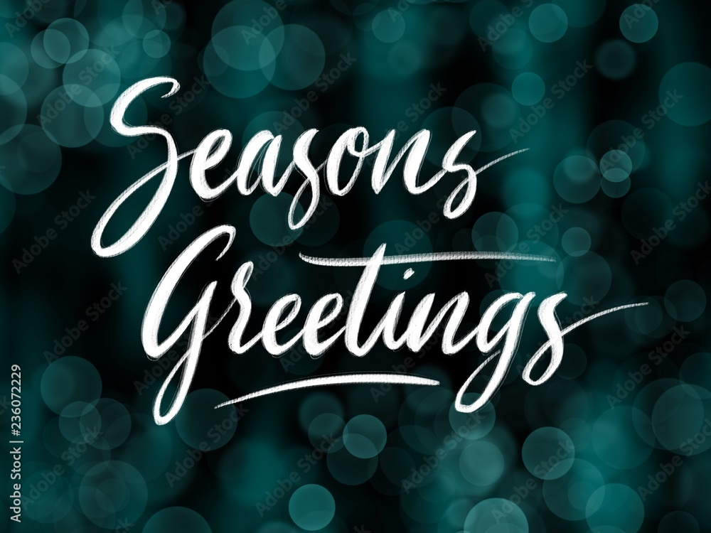 Seasons greetings handwriting calligraphy. Good use for logotype ...