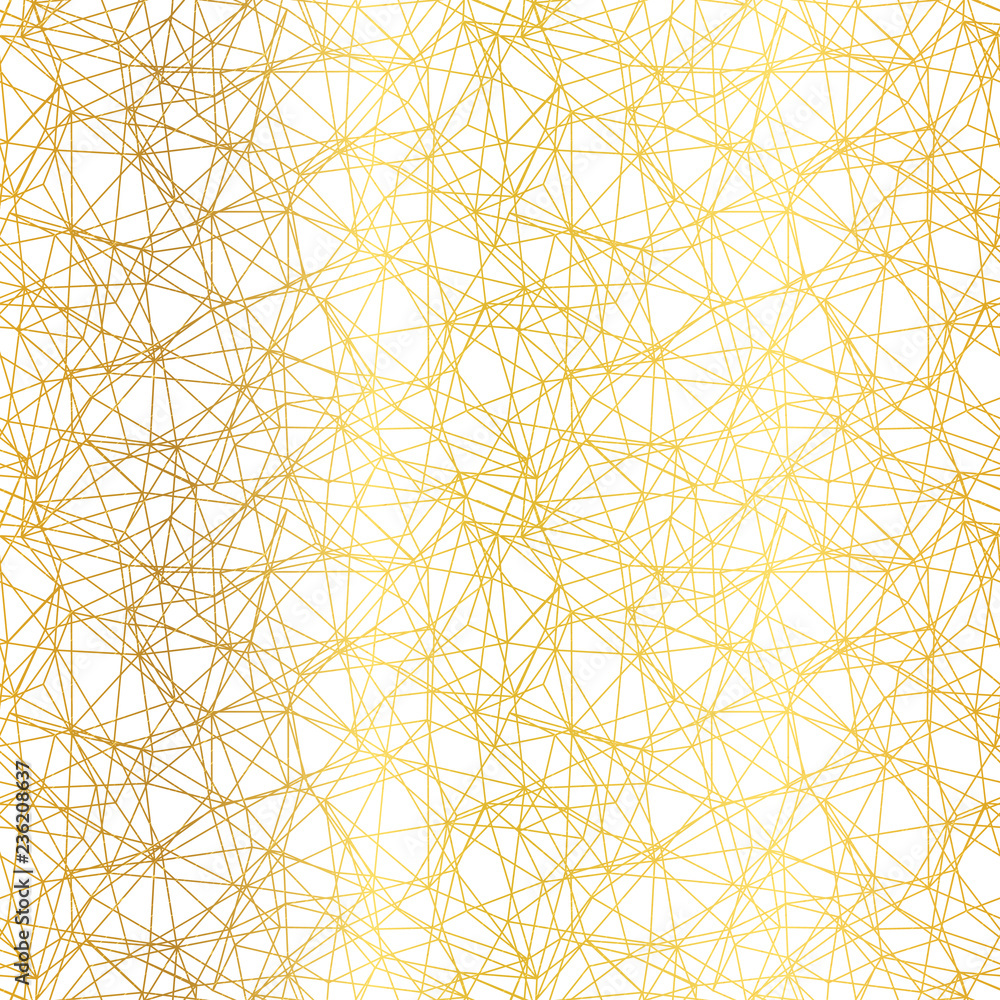 Golden yellow network web texture seamless pattern. Great for modern ...