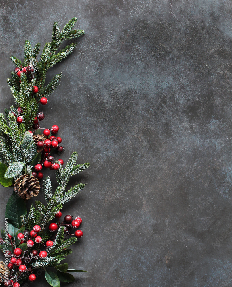 Mistletoe background Stock Photo | Adobe Stock