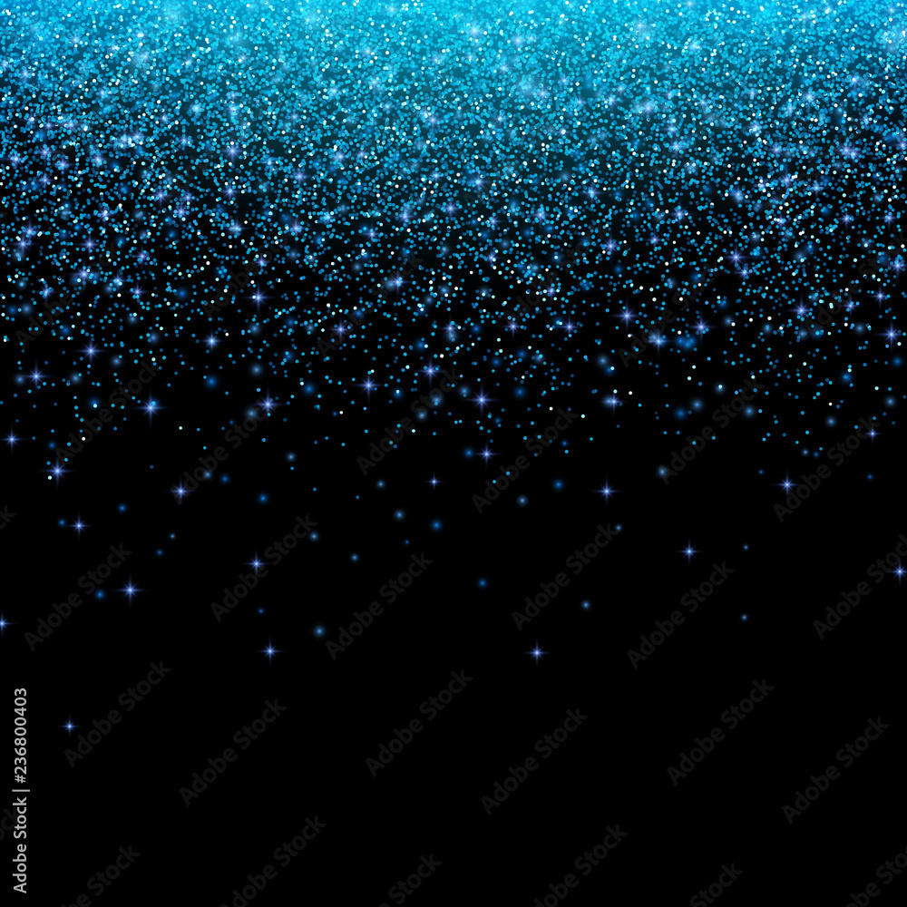 Blue glitter stardust background. Vector illustration. Stock Vector ...