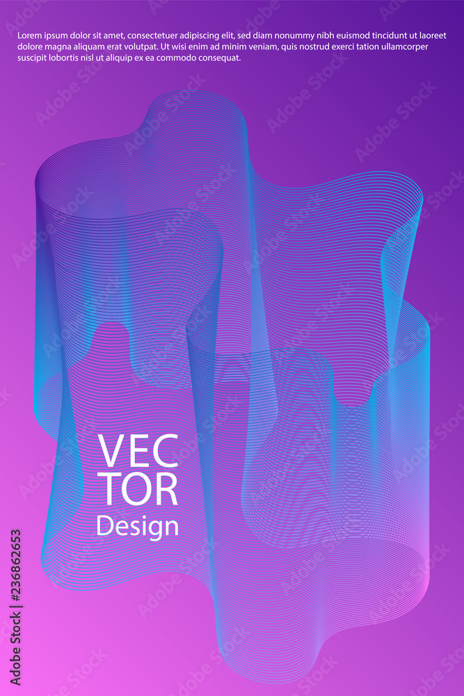 Curved lines ripple texture fluid geometric shapes abstract backgrounds ...