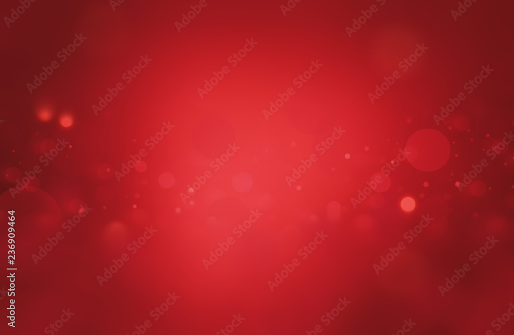 Christmas background red holiday abstract light bokeh and glitter ...
