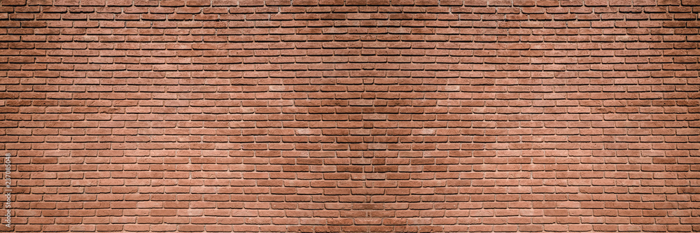 brick wall, wide panorama of masonry Stock Photo | Adobe Stock