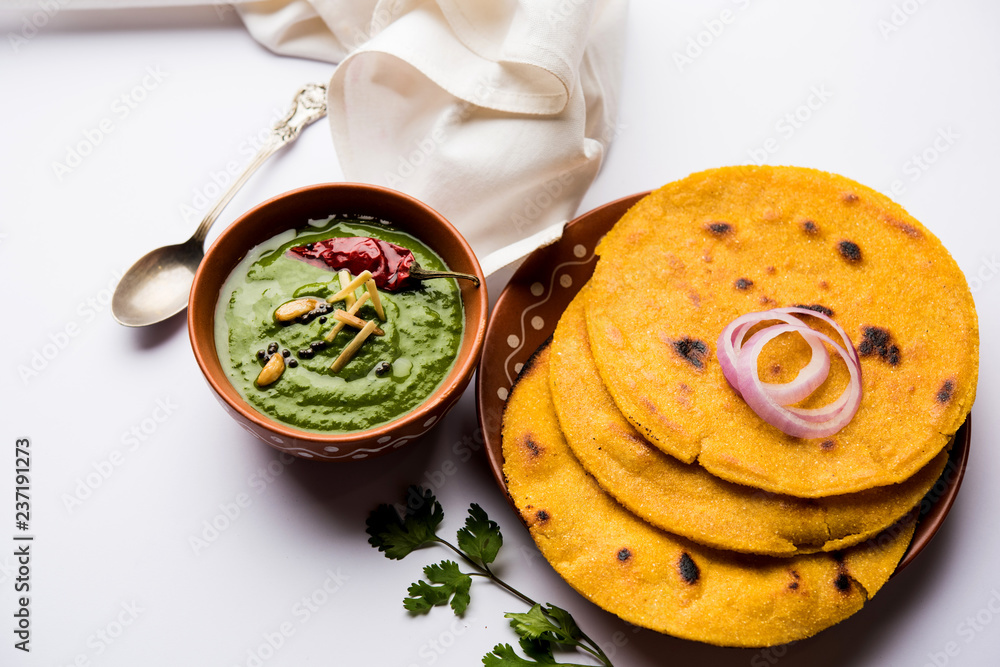 Makki di roti with sarson ka saag, popular punjabi main course recipe ...