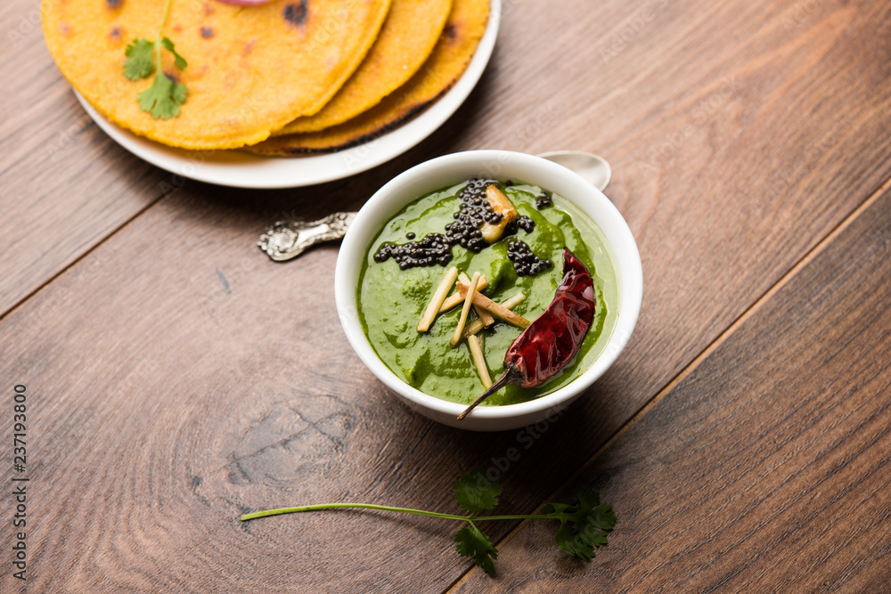 Makki di roti with sarson ka saag, popular punjabi main course recipe ...