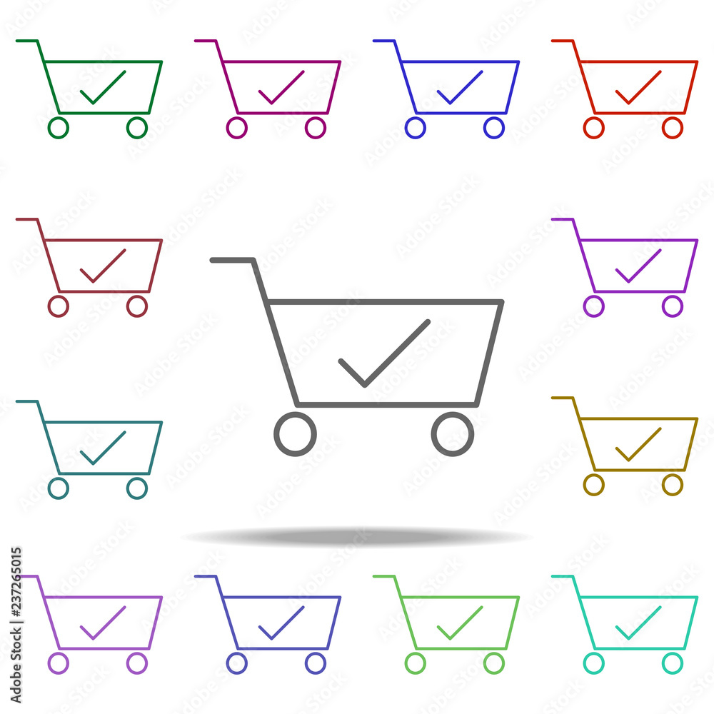 purchase check icon. Elements of commerce in multi color style icons ...