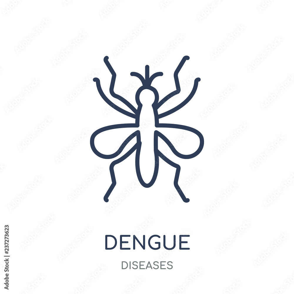 Dengue icon. Dengue linear symbol design from Diseases collection ...