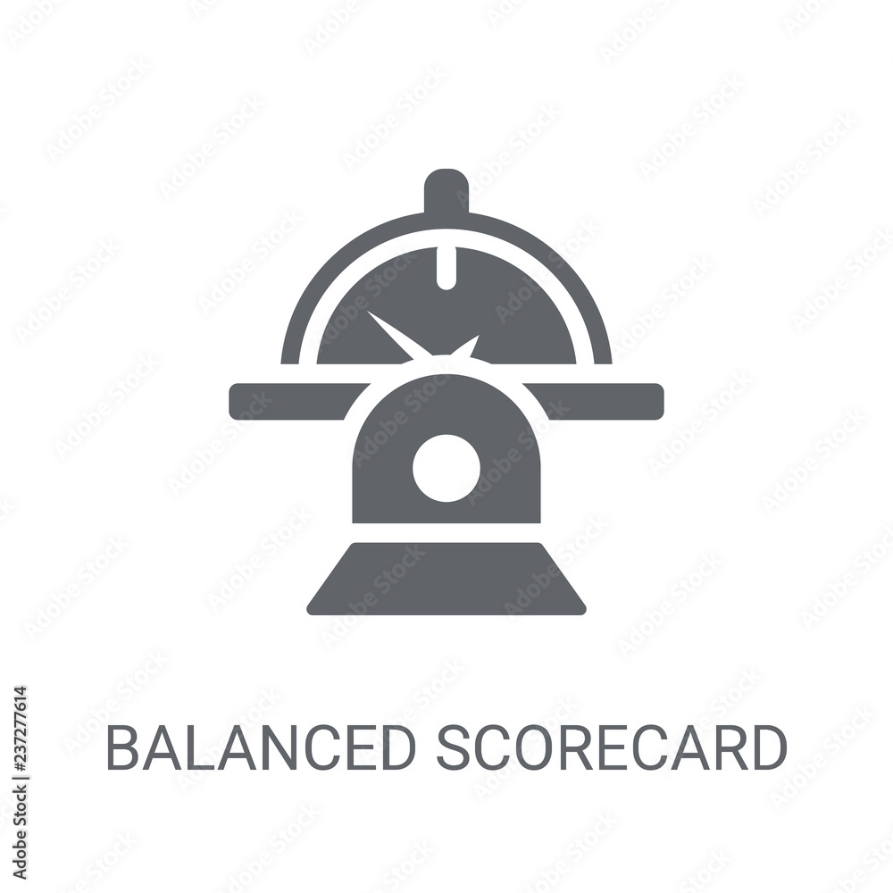 Balanced scorecard icon. Trendy Balanced scorecard logo concept on ...