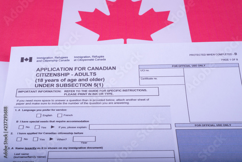 Application for Canadian Citizenship - Adults. Immigration, Refugees ...